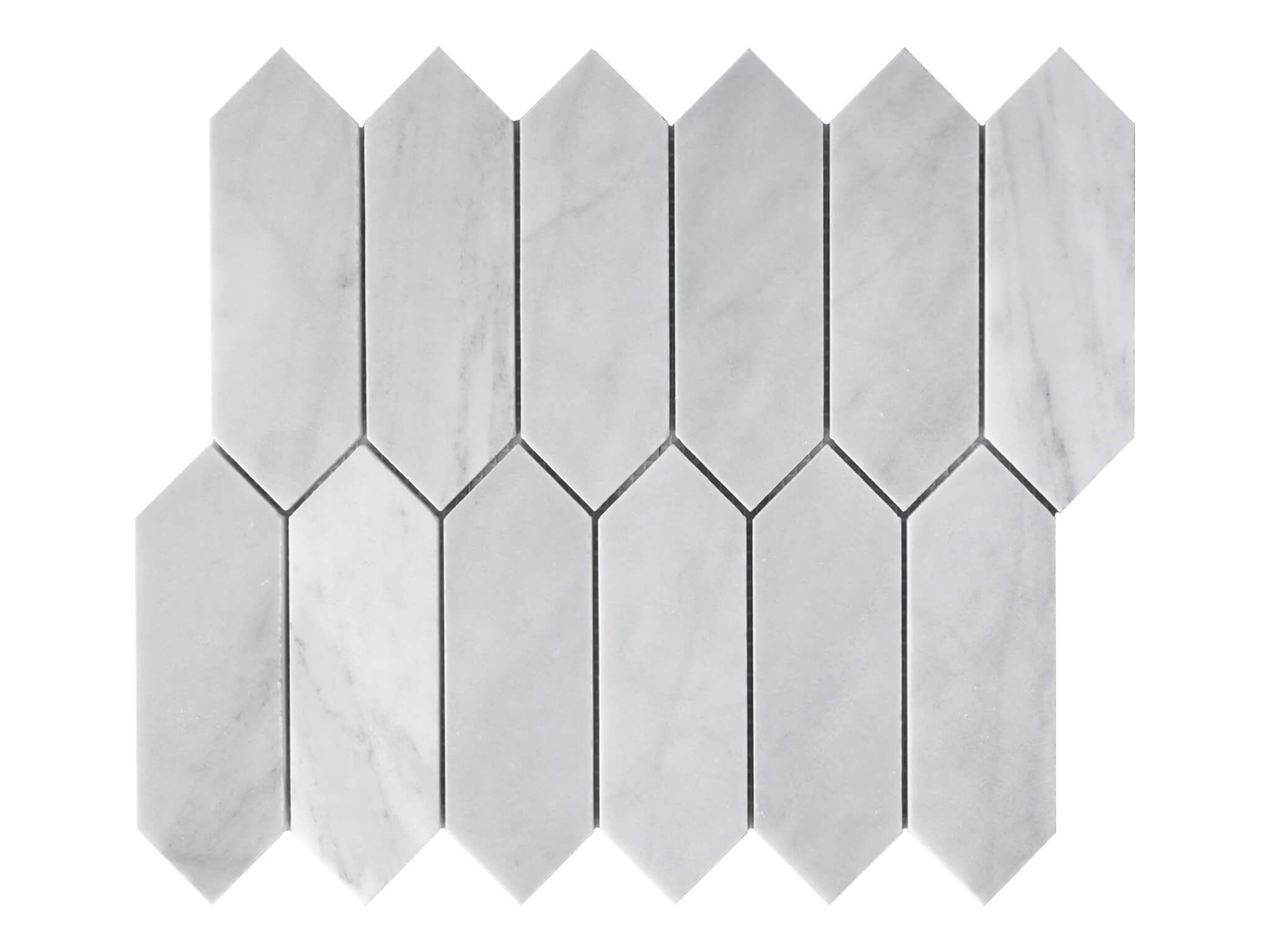 Carrara Marble Honed Diamond Mosaic Tiles | Fast Delivery | Starel Stones