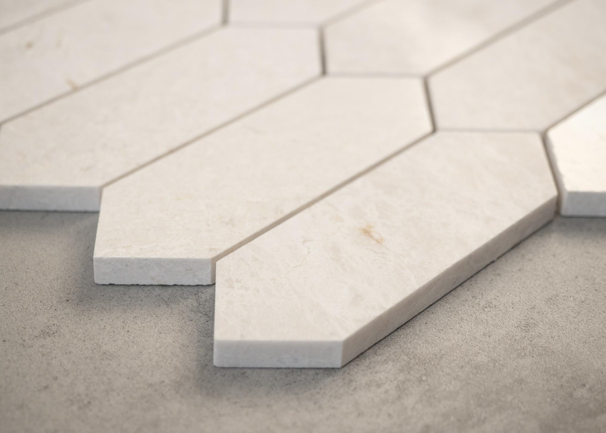 White Emperador Diamond Mosaic Tiles | Fast Delivery | Starel Stones