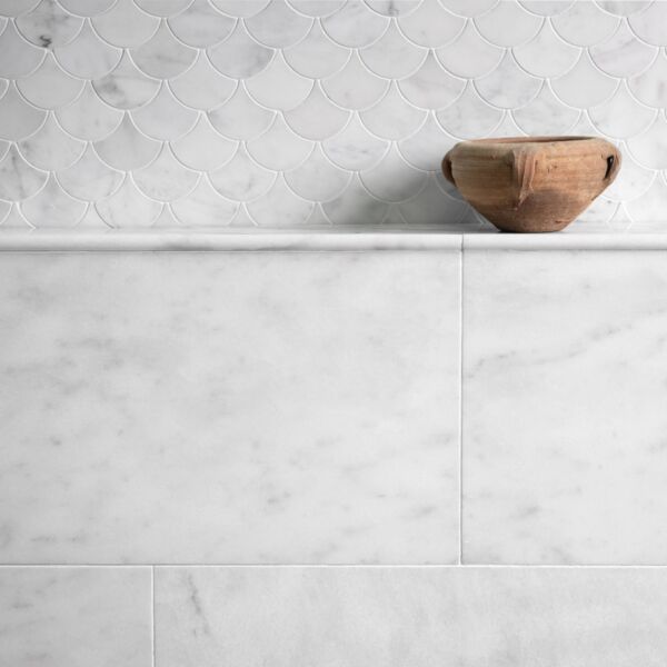 White Marble Scallop Shell Mosaic Tiles | Fast Delivery | Starel Stones