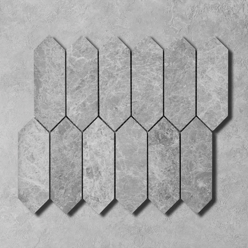 Grey Tundra Diamond Marble Mosaic Tiles | Fast Delivery | Starel Stones