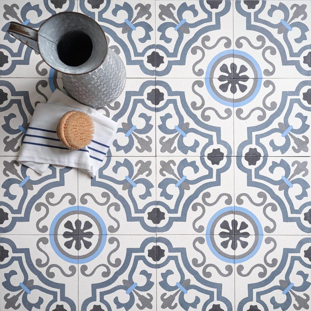 Green Victorian Pattern Encaustic Cement Tiles | Fast Delivery | Starel ...