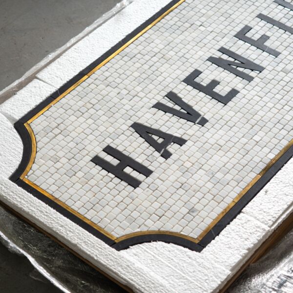Typographic Marble Mosaic Lettering | Fast Delivery | Starel Stones