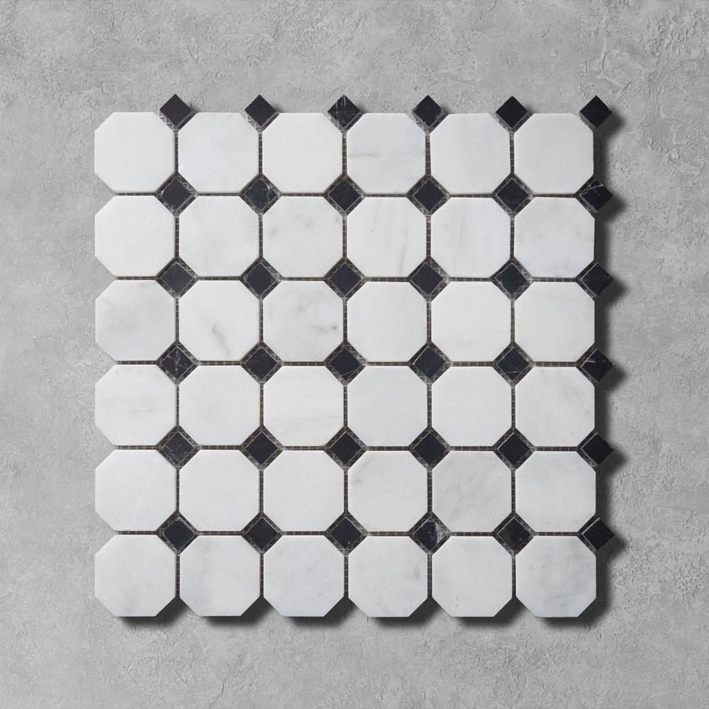 Octagon Mosaic Floor Tile Designs Terra Original Octagon Zellige With