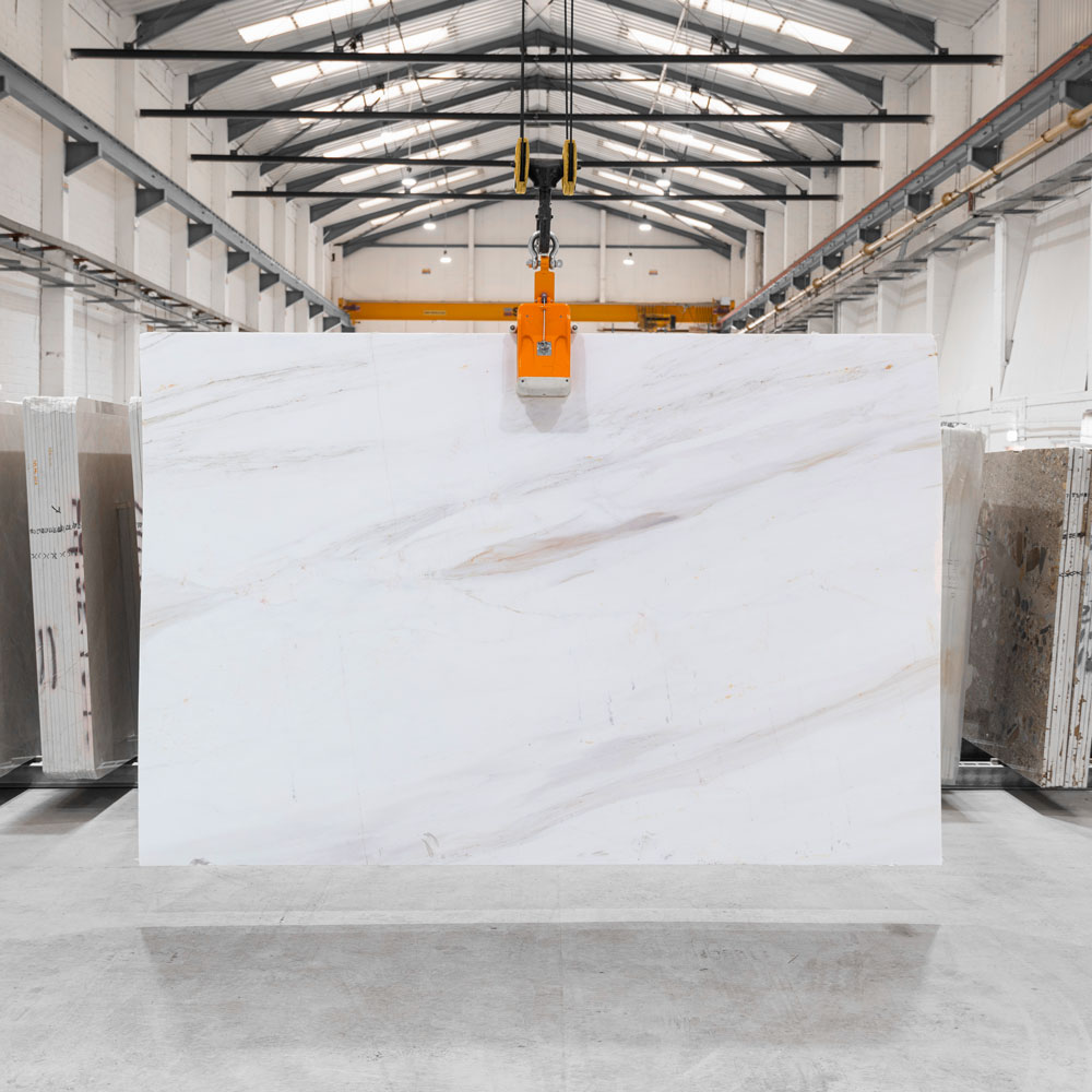 Thassos Amber White Marble Slabs 63266 | Fast Delivery | Starel Stones