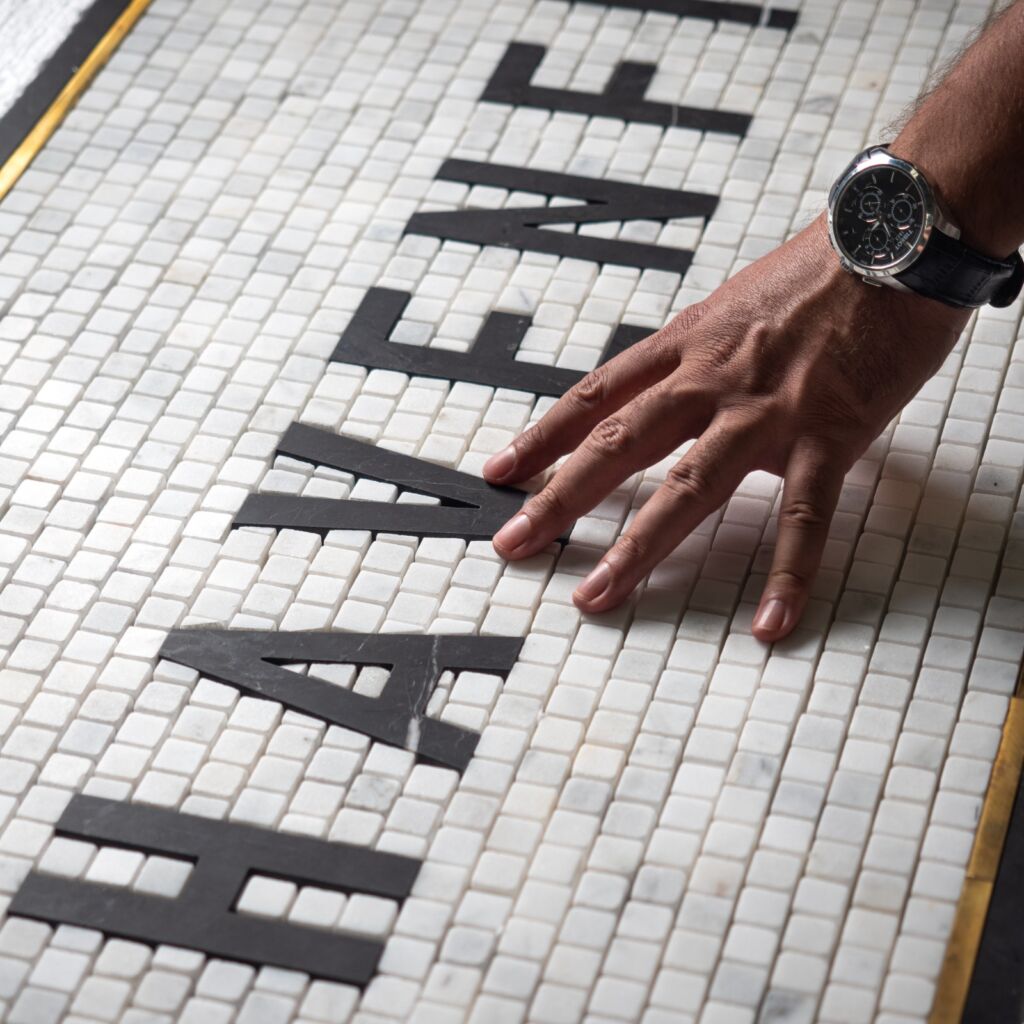 Typographic Marble Mosaic Lettering | Fast Delivery | Starel Stones