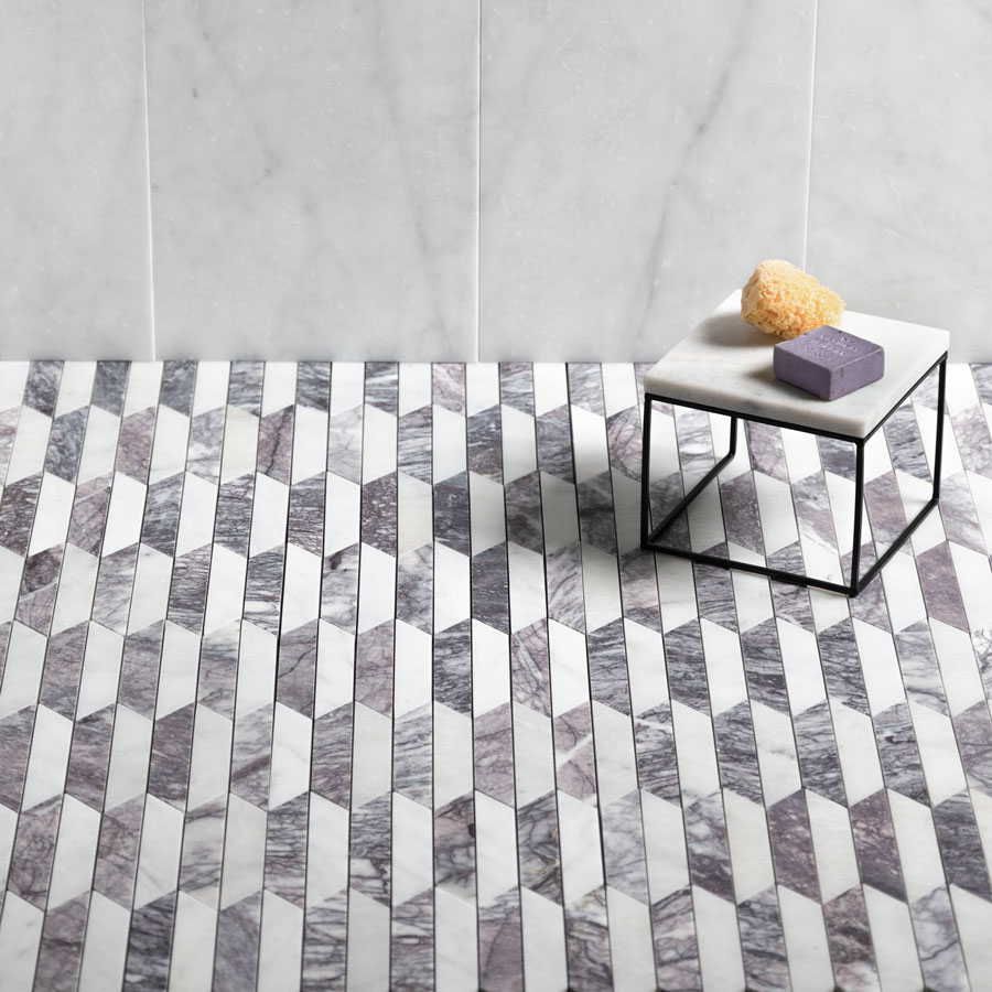 Calacatta Viola Marble Picket Mosaic Tiles | Fast Delivery | Starel Stones