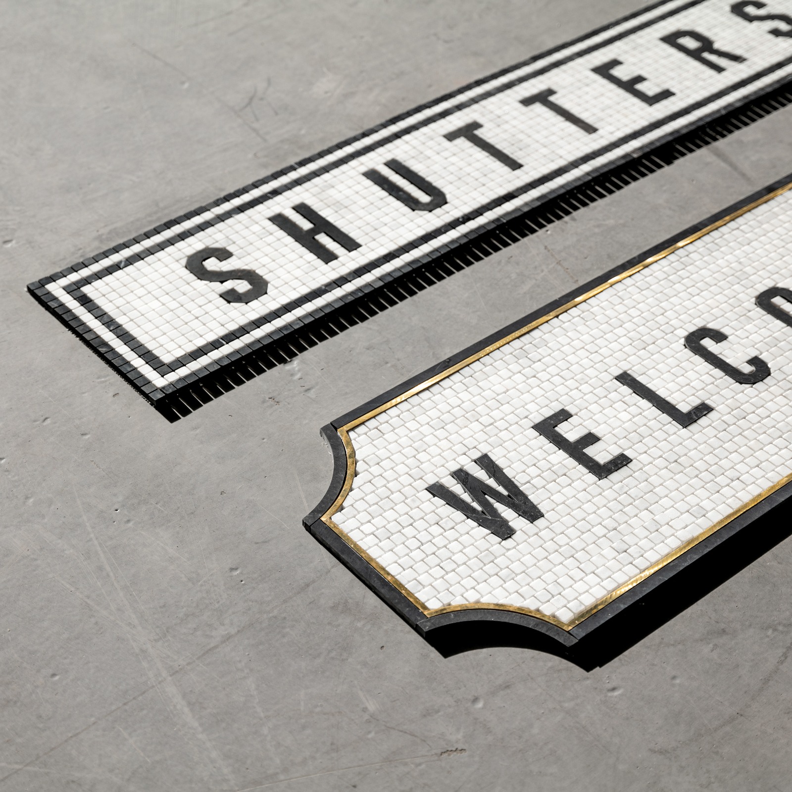 Welcome Typographic Marble Mosaic Lettering | Fast Delivery | Starel Stones
