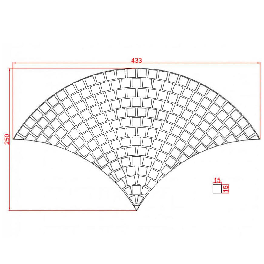 Claret Red Marble Fan Scallop Mosaic Tiles | Fast Delivery | Starel Stones