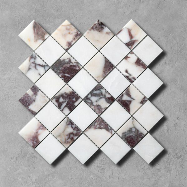 Arabescato Viola Marble Madras Mosaic Tiles | Fast Delivery | Starel Stones