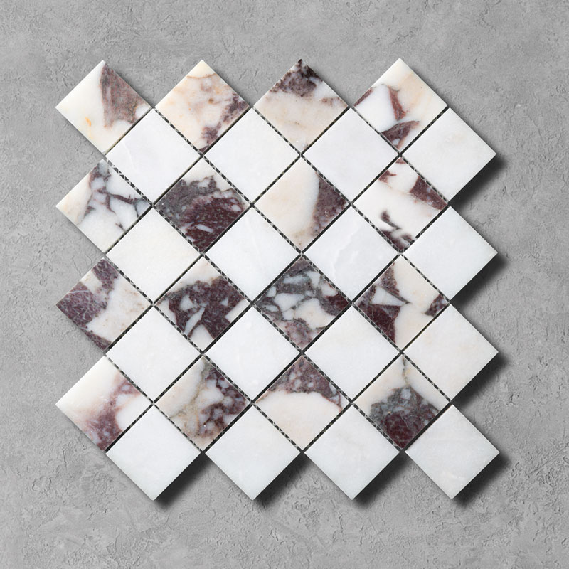 Arabescato Viola Marble Madras Mosaic Tiles | Fast Delivery | Starel Stones