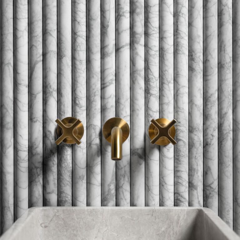 Carrara Gioia Marble Flute Tiles 610mm | Fast Delivery | Starel Stones