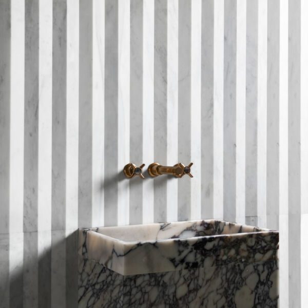 Calacatta Marble Prism Tiles | Fast Delivery | Starel Stones