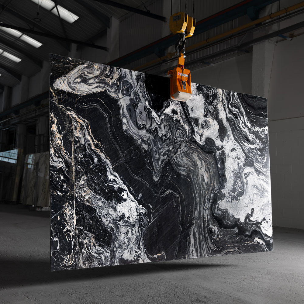 Nero Picasso Black Marble Slabs | Fast Delivery | Starel Stones