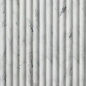 Calacatta White Marble Inverted Flute | Fast Delivery | Starel Stones
