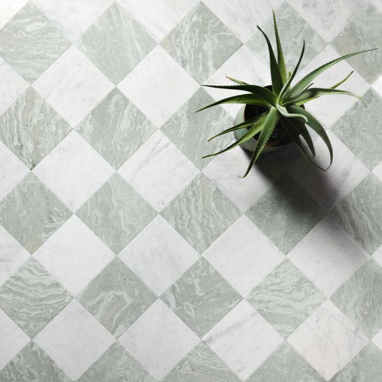 Mint Green Square Marble Tiles | Fast Delivery | Starel Stones