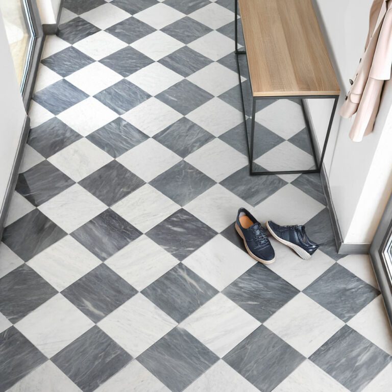 Storm Grey Marble Square Tiles | Fast Delivery | Starel Stones