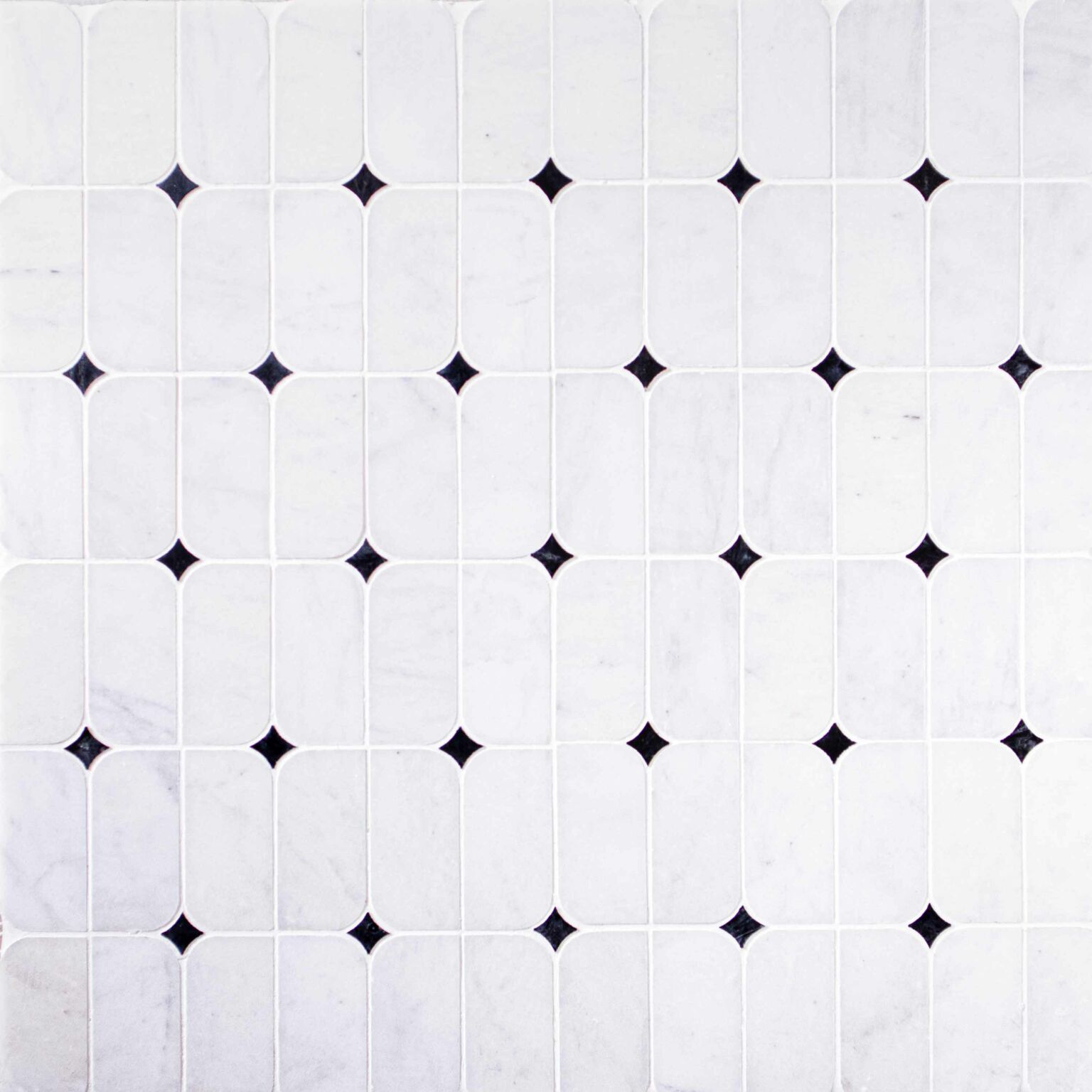 Calacatta White Marble Star Long Octagon Mosaic | Fast Delivery ...