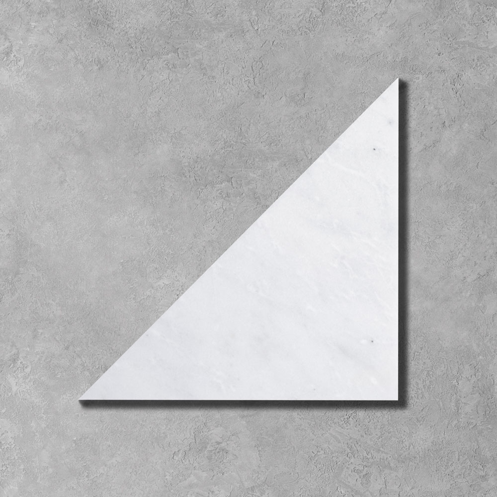 Calacatta White Marble Triangle Tiles | Fast Delivery | Starel Stones