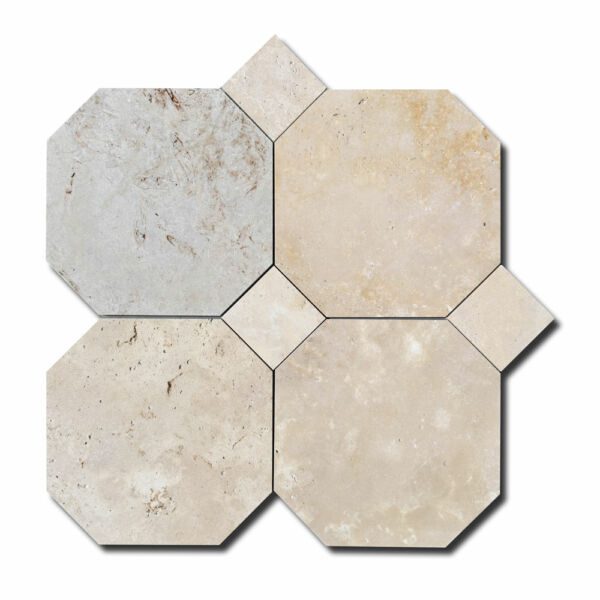 Travertine Octagon Tiles | Fast Delivery | Starel Stones