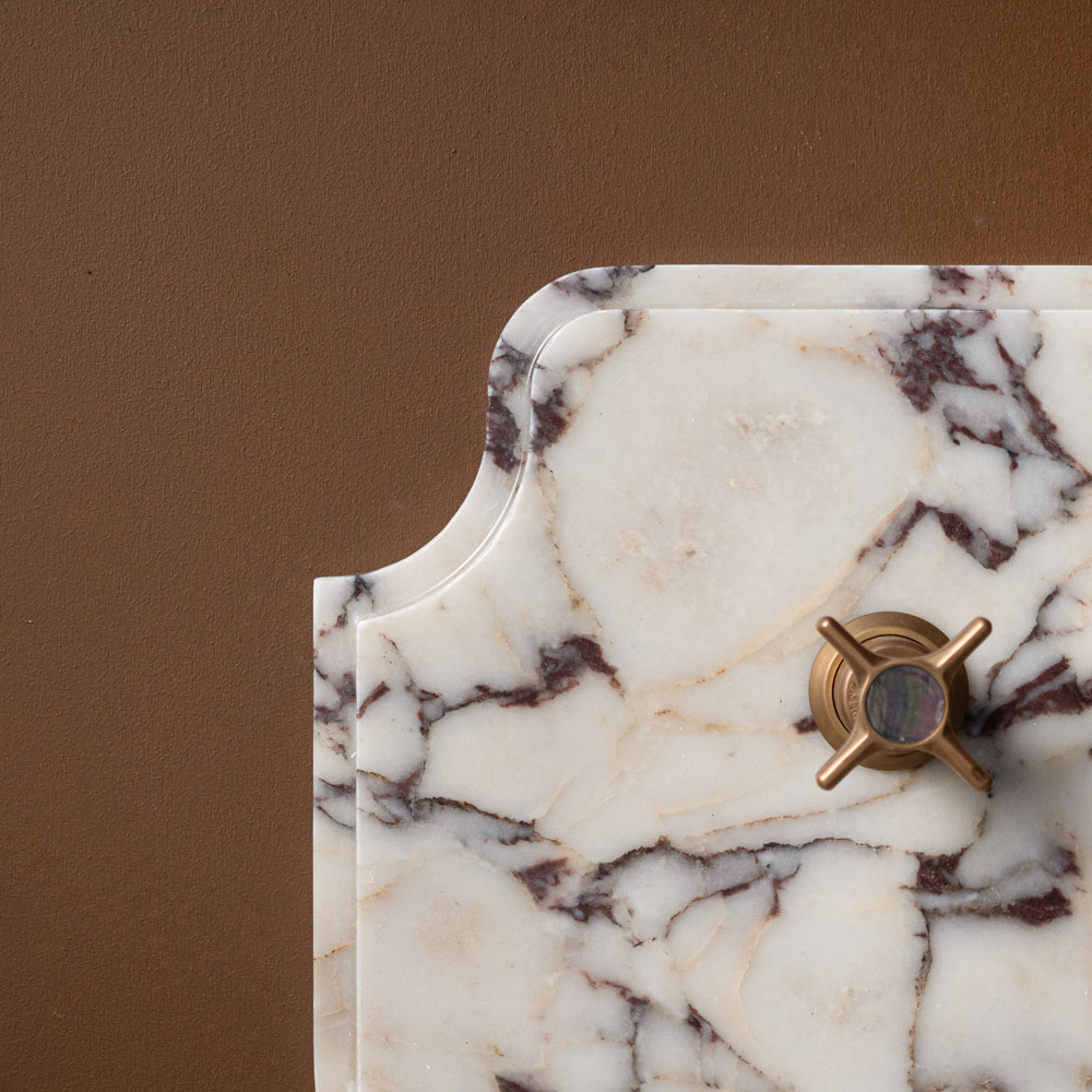 Calacatta Viola Marble Wall Hung Basin | Fast Delivery | Starel Stones
