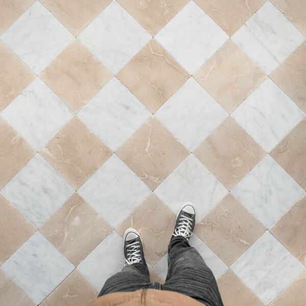 Tumbled Ivory Limestone Square Tiles | Fast Delivery | Starel Stones