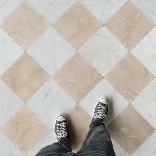 Tumbled Ivory Limestone Square Tiles | Fast Delivery | Starel Stones