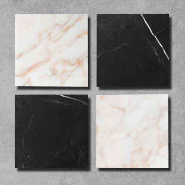 Arabescato Gold Marble Checker Tiles | Fast Delivery | Starel Stones
