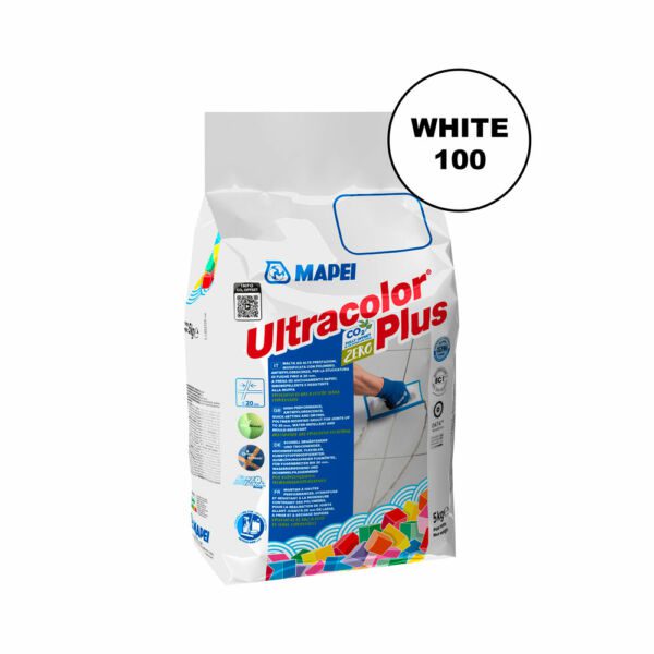 Mapei Ultracolour White Wall & Floor Grout 5kg Bag | Fast Delivery ...