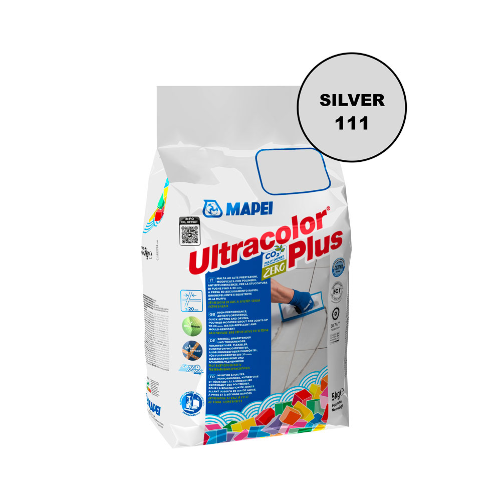 Mapei Ultracolour Wall & Floor Grout Silver Grey 5kg Bag | Fast ...