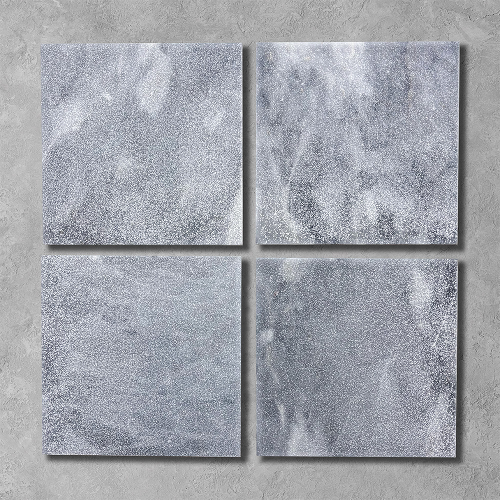 Bluestone Sandblasted Checker Marble Tiles 200x200mm | Fast Delivery ...